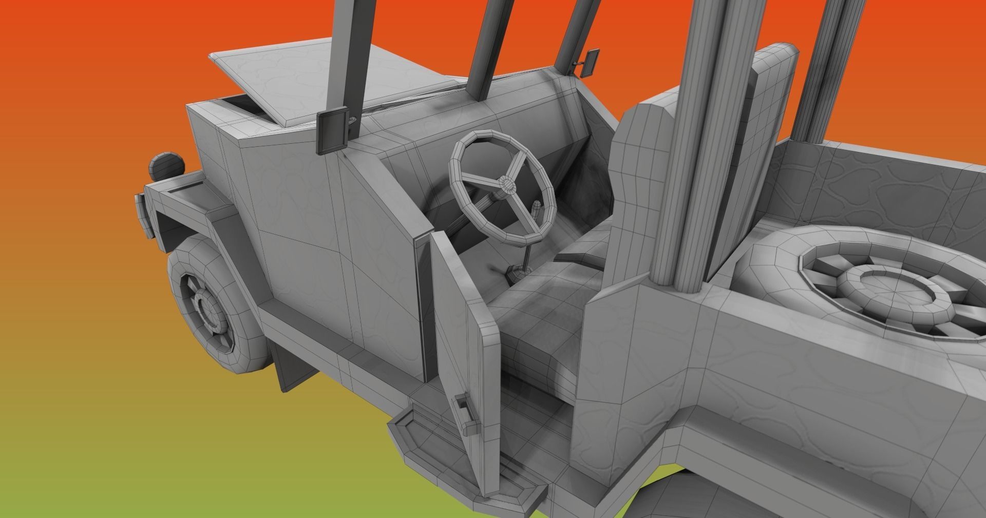 3D model Cartoon Style African Themed Pack Unity URP VR / AR / low-poly ...