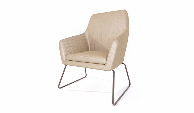 3D model Arm Chair - Fabric finish VR / AR / low-poly | CGTrader