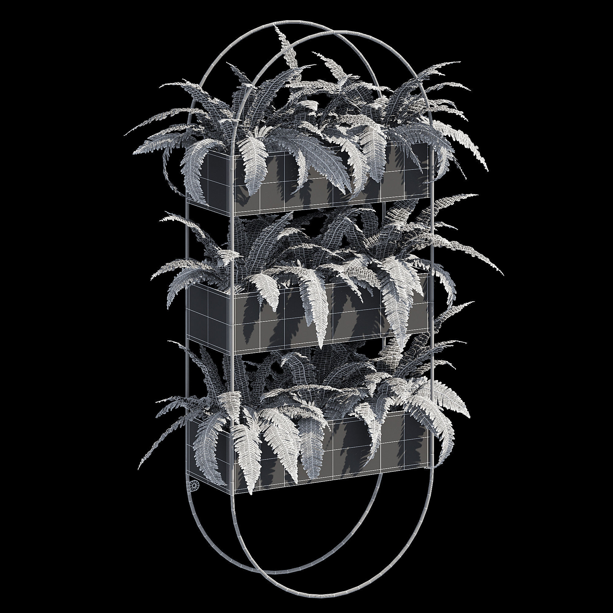 Vertical Wall Garden Planter 3D model | CGTrader