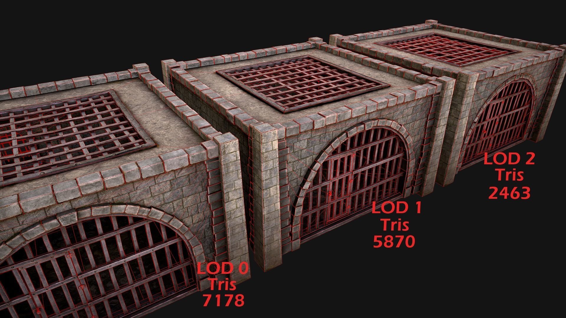 3D model Medieval Prison Constructor Torture Room VR / AR / low-poly ...