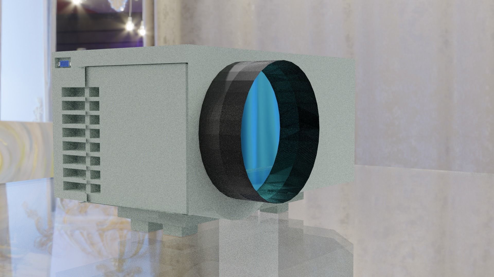 projector 3d model sims ac unit 3D model | CGTrader