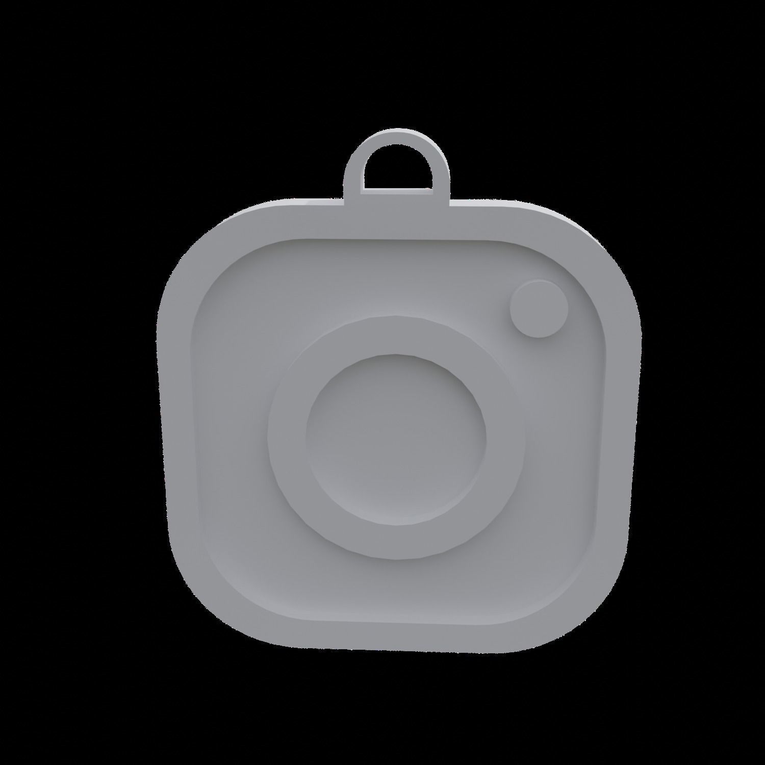 Instagram logo keychain for print 3D model 3D printable | CGTrader