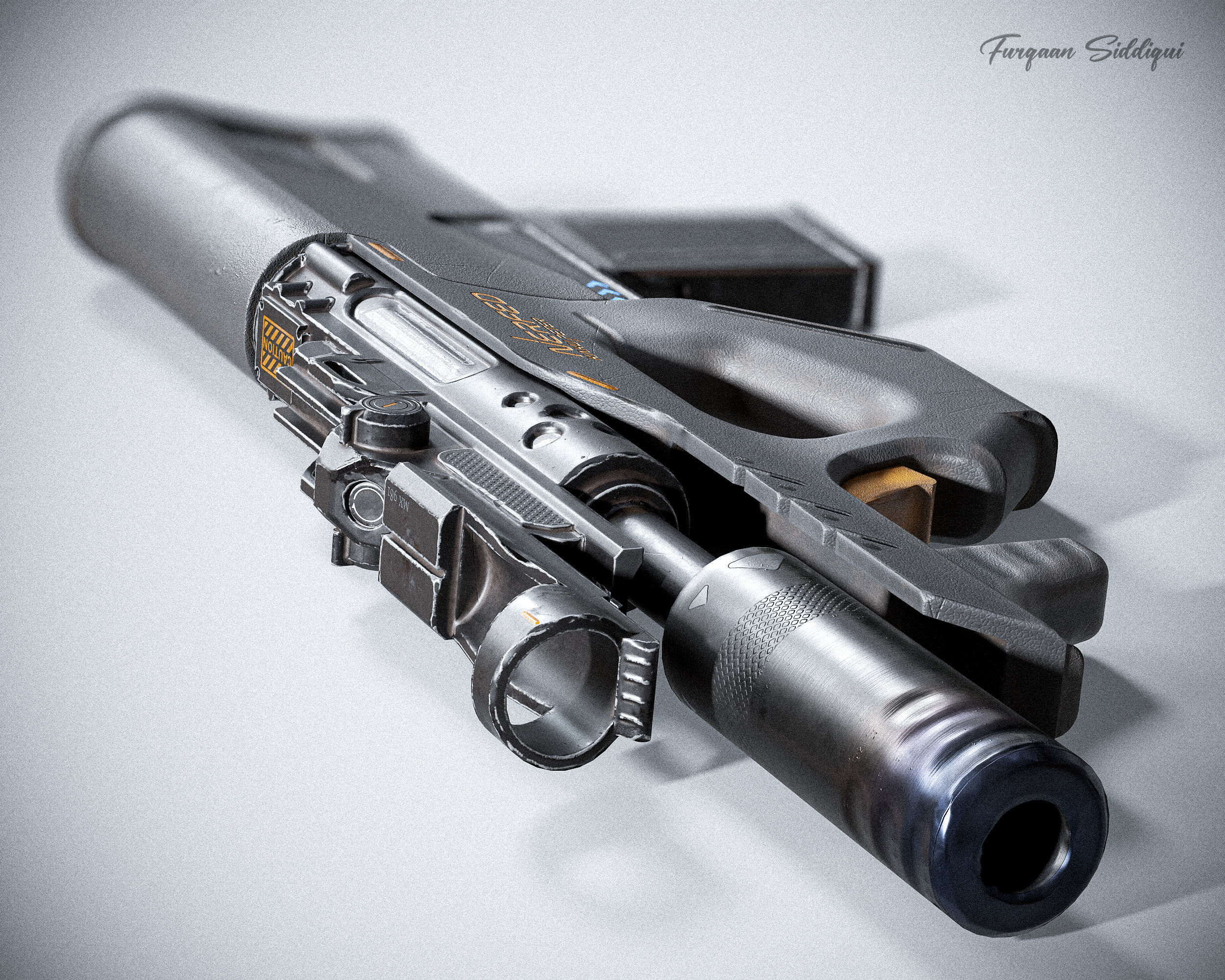 3D model Sci-fi SMG Nerfed Kaku Peter Edition VR / AR / low-poly | CGTrader
