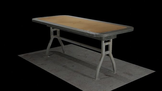 3D model Rusty Table VR / AR / low-poly | CGTrader
