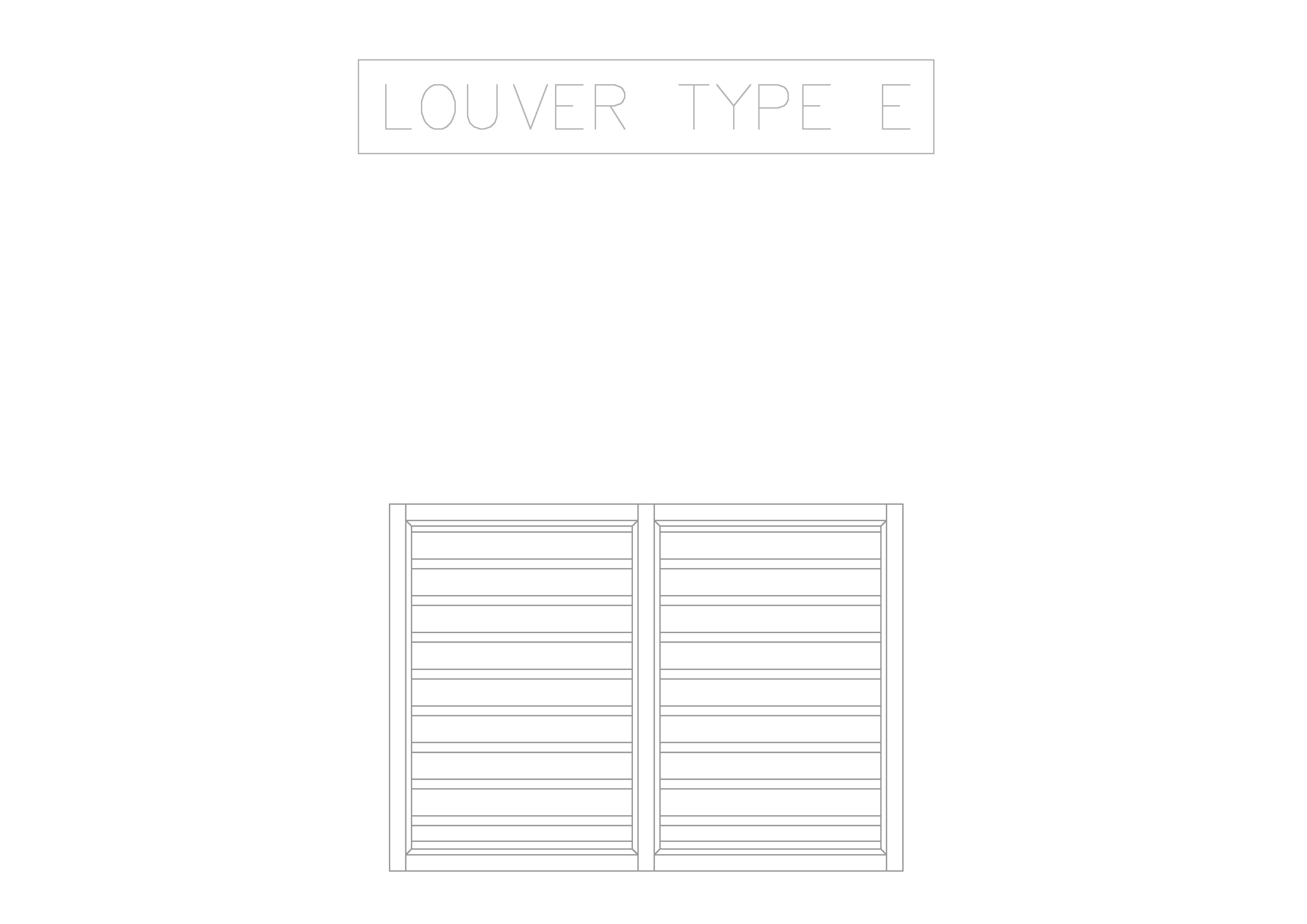 2D Aluminum Louver Top View 3D model | CGTrader