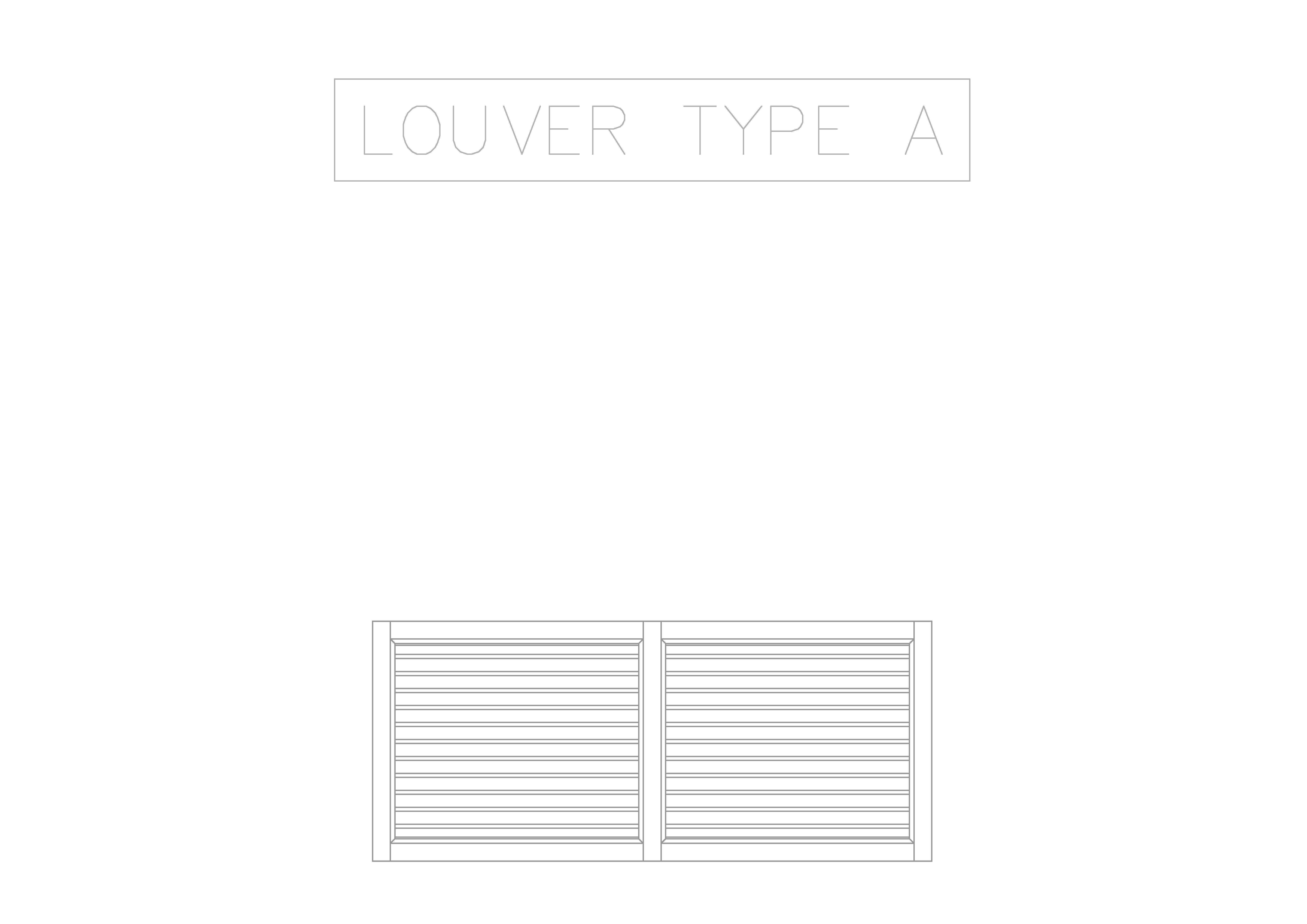 2D Aluminum Louver Top View 3D model | CGTrader