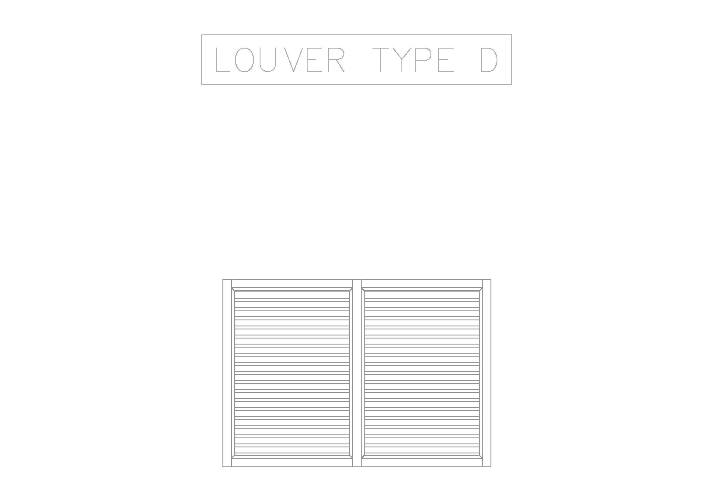 2D Aluminum Louver Top View 3D model | CGTrader