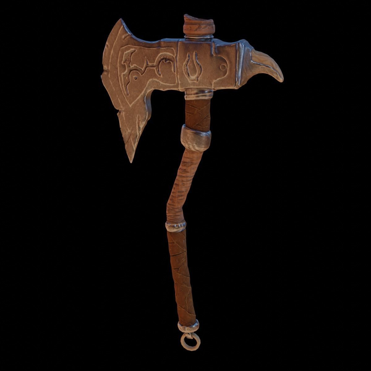 3D model Stylized Axe - WarAxe - 4K Textures VR / AR / low-poly | CGTrader