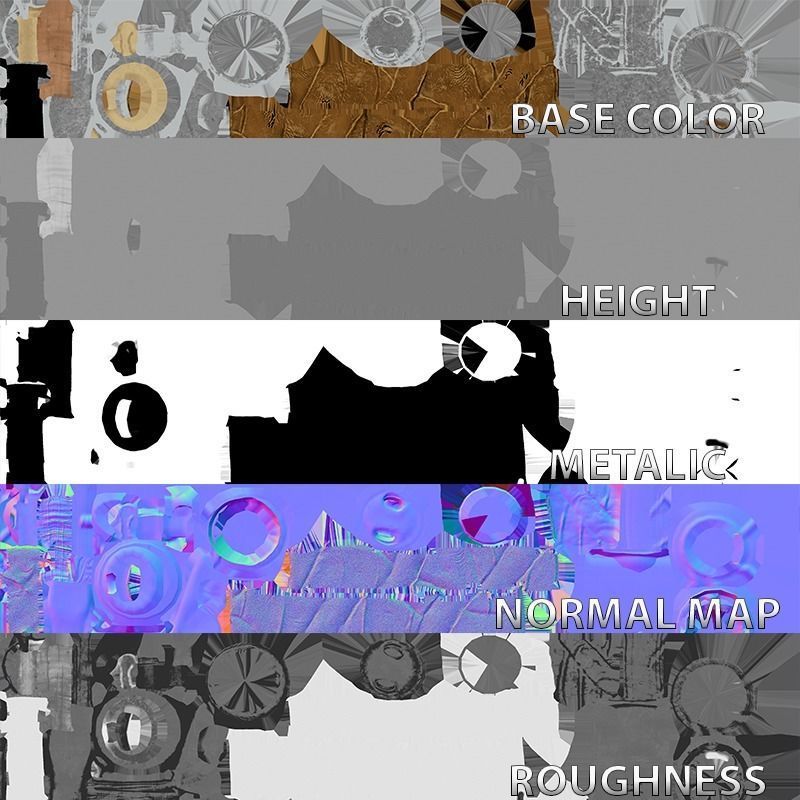 3D model Stylized Axe - WarAxe - 4K Textures VR / AR / low-poly | CGTrader