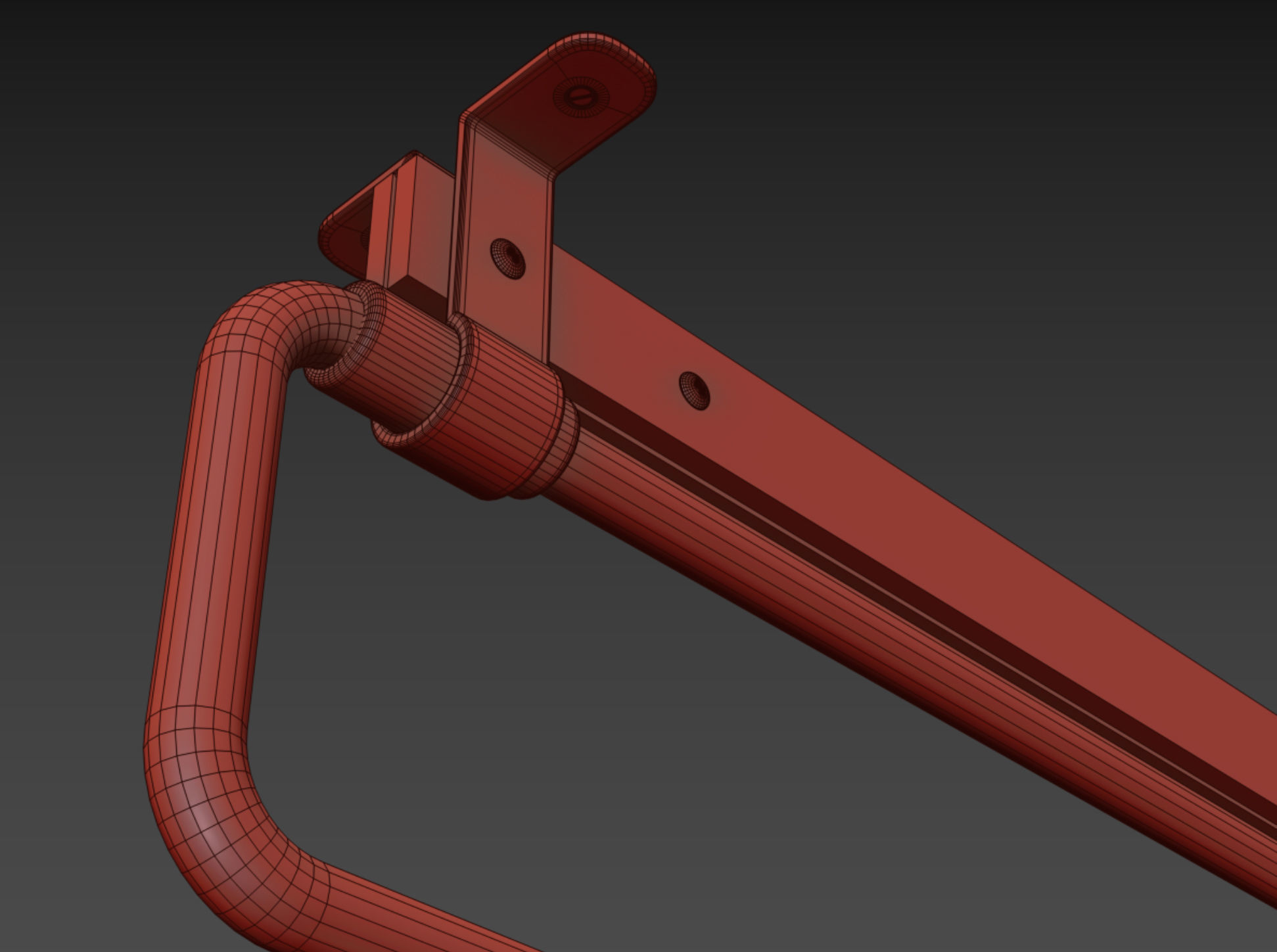 Retractable Pull Out Clothes Hanger Rail for a shallow wardrobe 3D ...