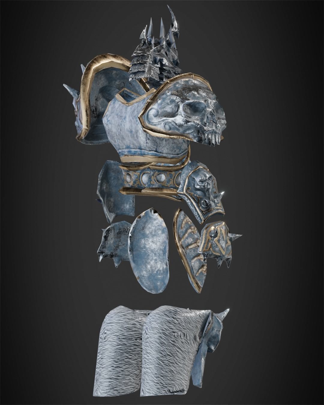 World of Warcraft Lich King Full Armor for Cosplay 3D model 3D ...