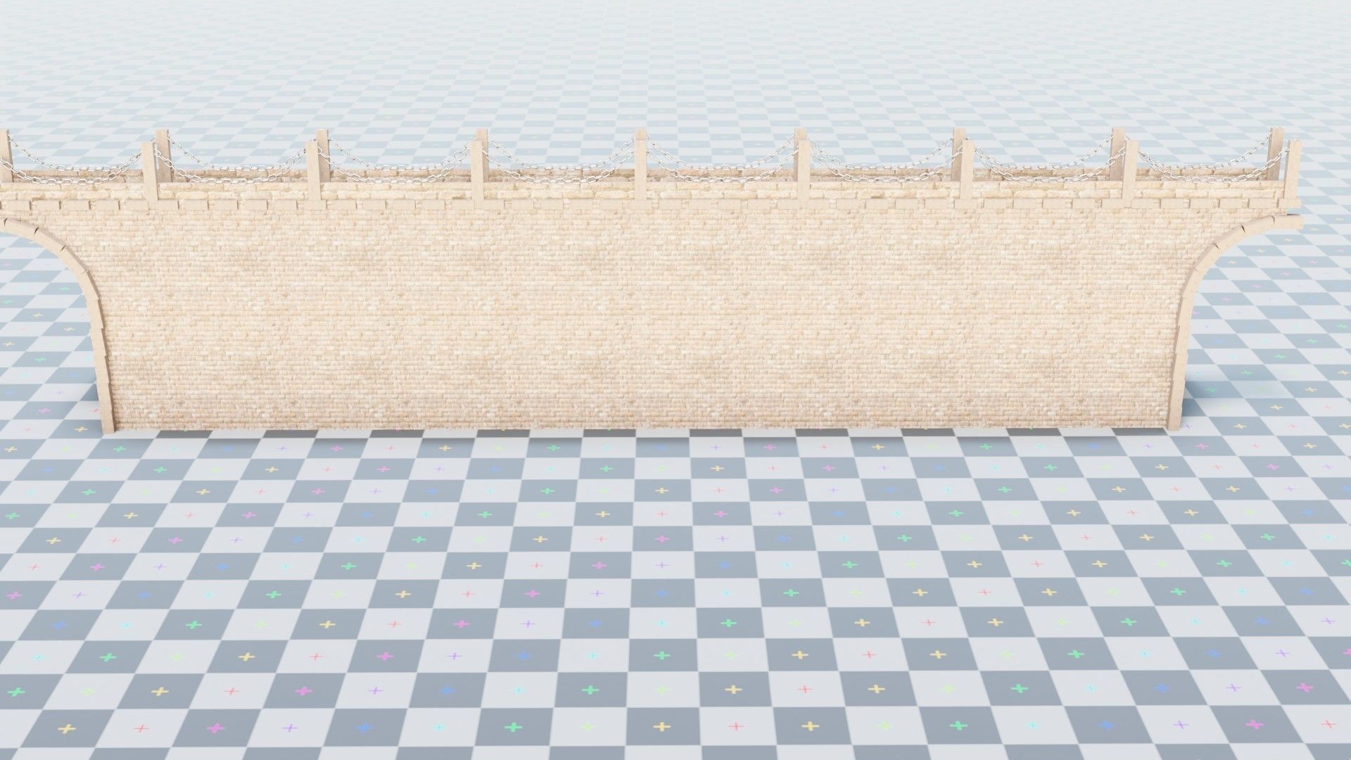 geometry nodes procedural medieval bridge generator 3D model | CGTrader