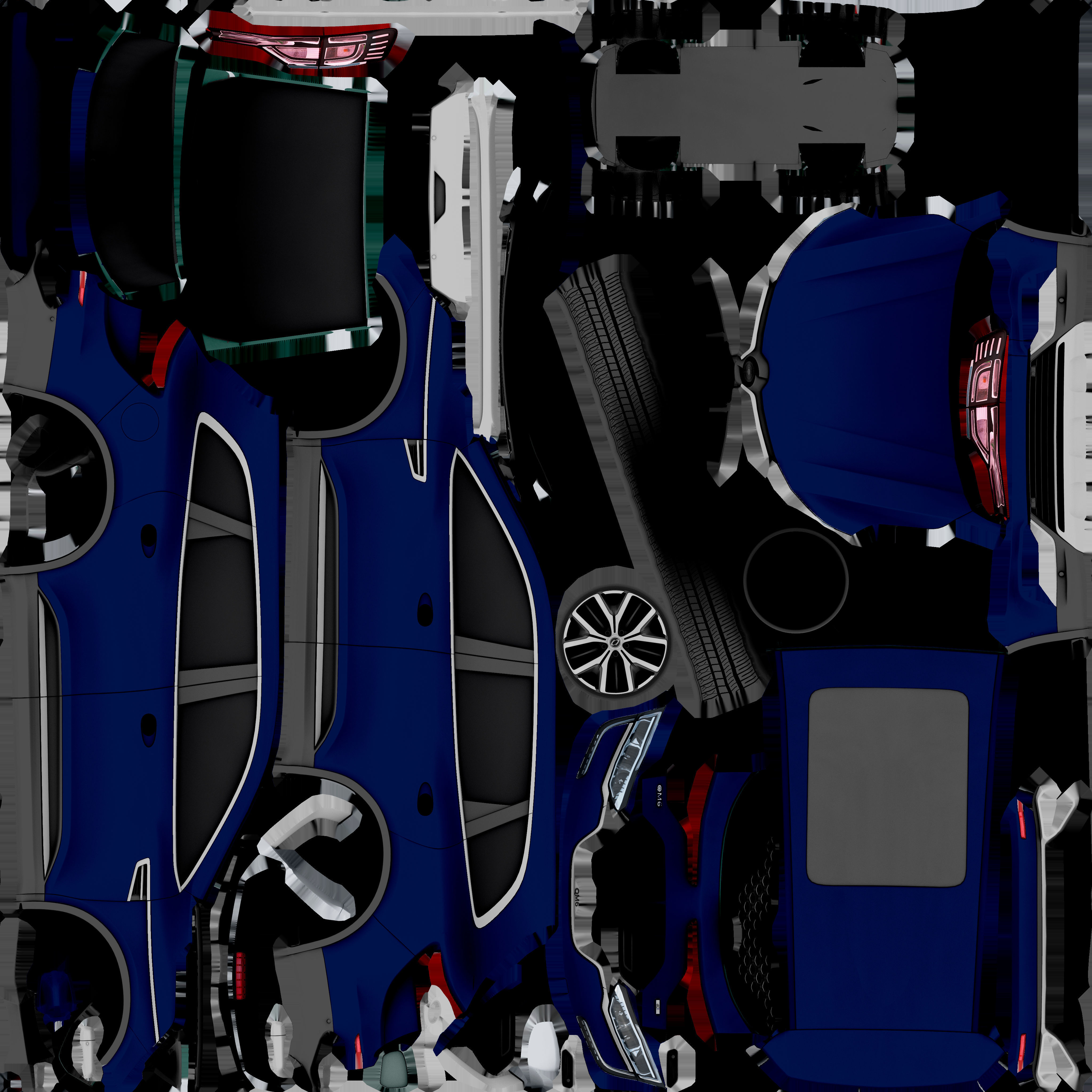 3D model RENAULTKOREA QM6 LOWPOLY VR / AR / low-poly | CGTrader