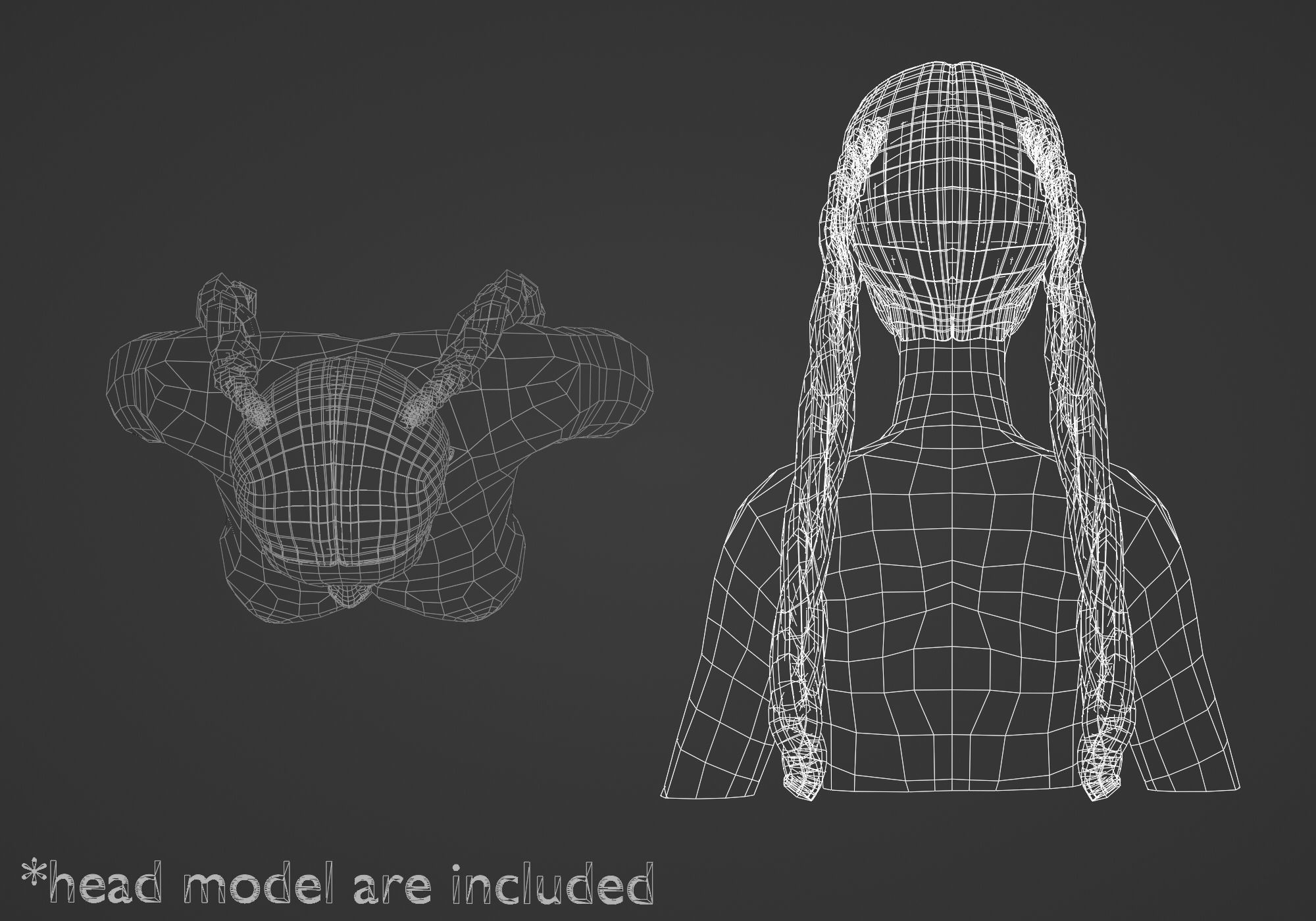 3D model Braids Tight Hairstyle V9143 VR / AR / low-poly | CGTrader