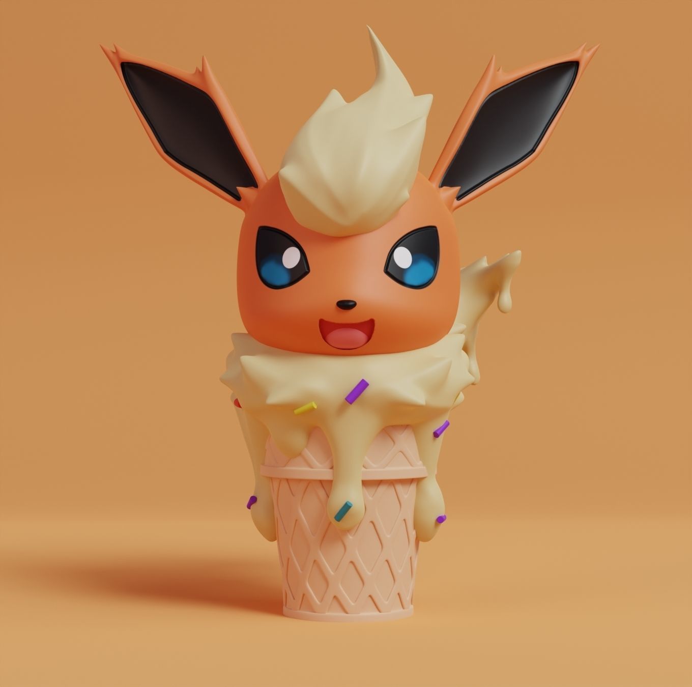 Pokemon - Ice Cream All Eeveelutions 3D model 3D printable | CGTrader