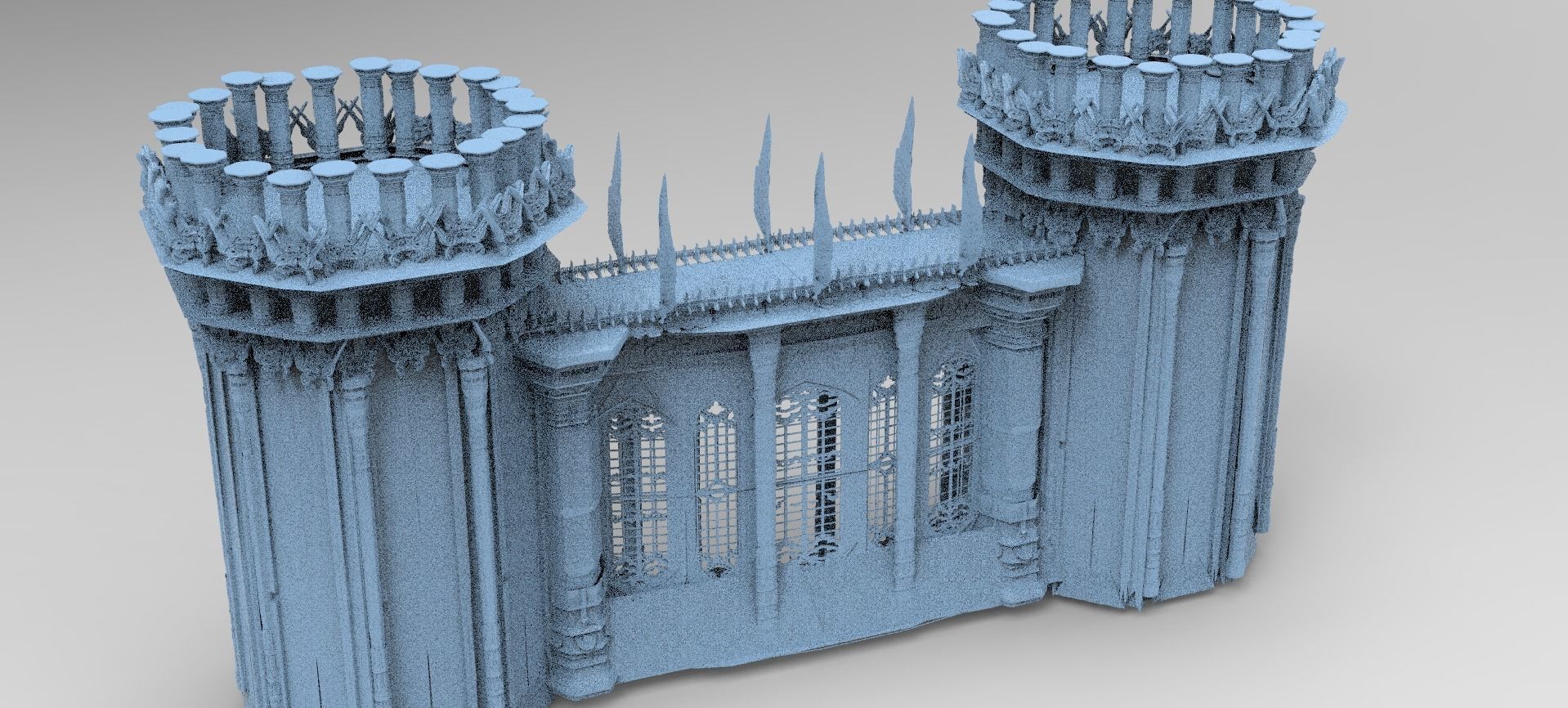 Elden Celtic Ring Bridge Towers Huge 3D model | CGTrader