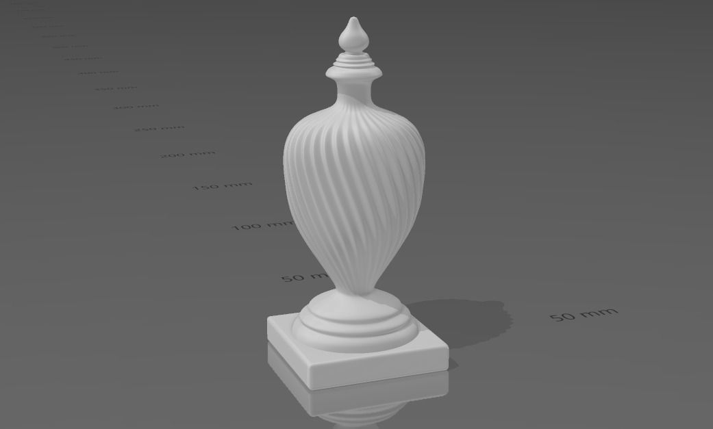 Decorative Stone Finial 3D model 3D printable | CGTrader