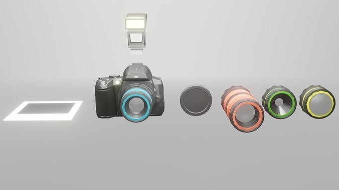 3D model Camera and Accesories VR / AR / low-poly | CGTrader