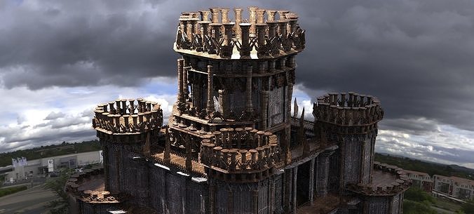 Grand Celtic Bridge Towers Kit bash 3 3D model | CGTrader