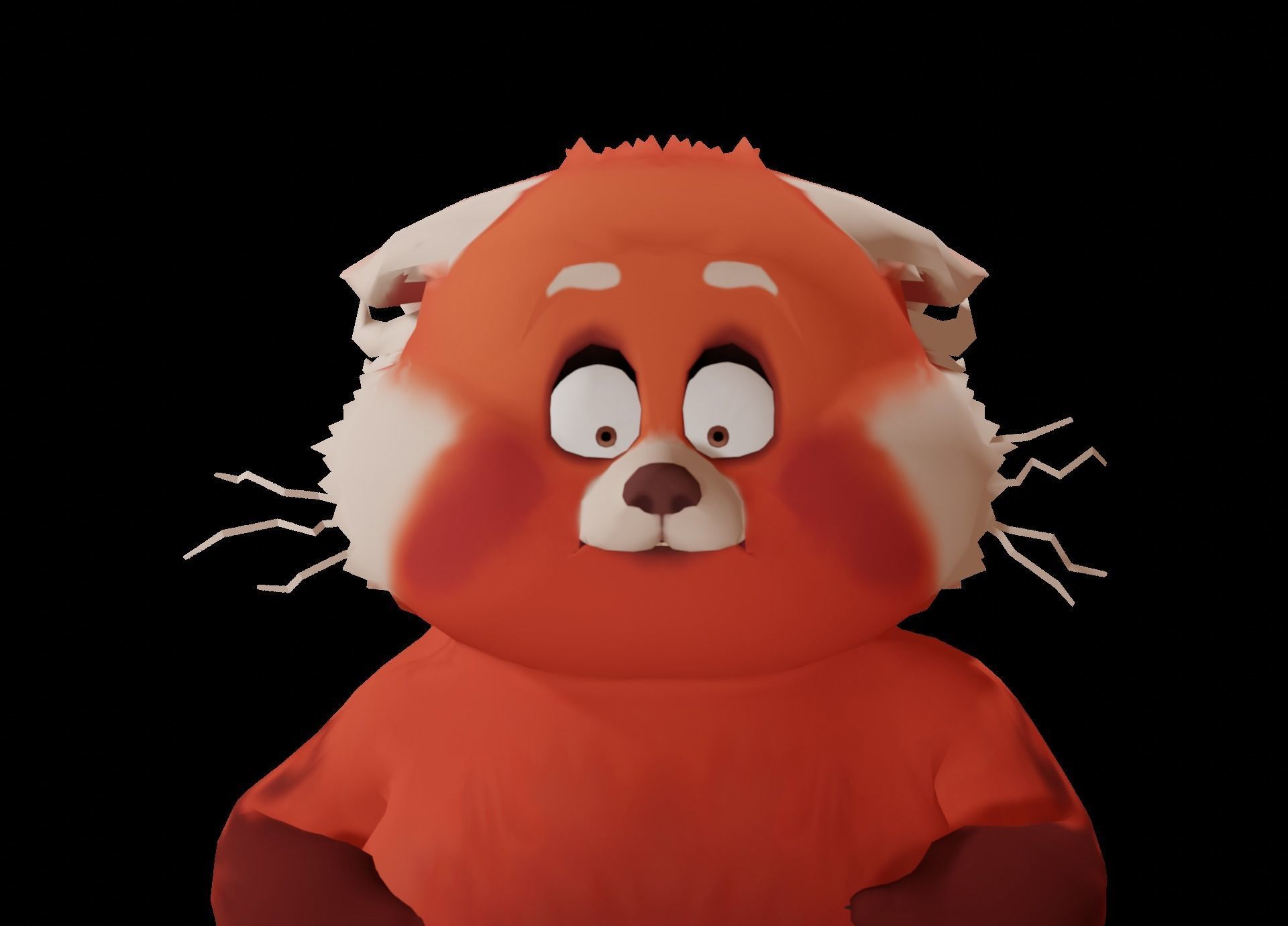 3D model Mei Red Panda VR / AR / low-poly | CGTrader