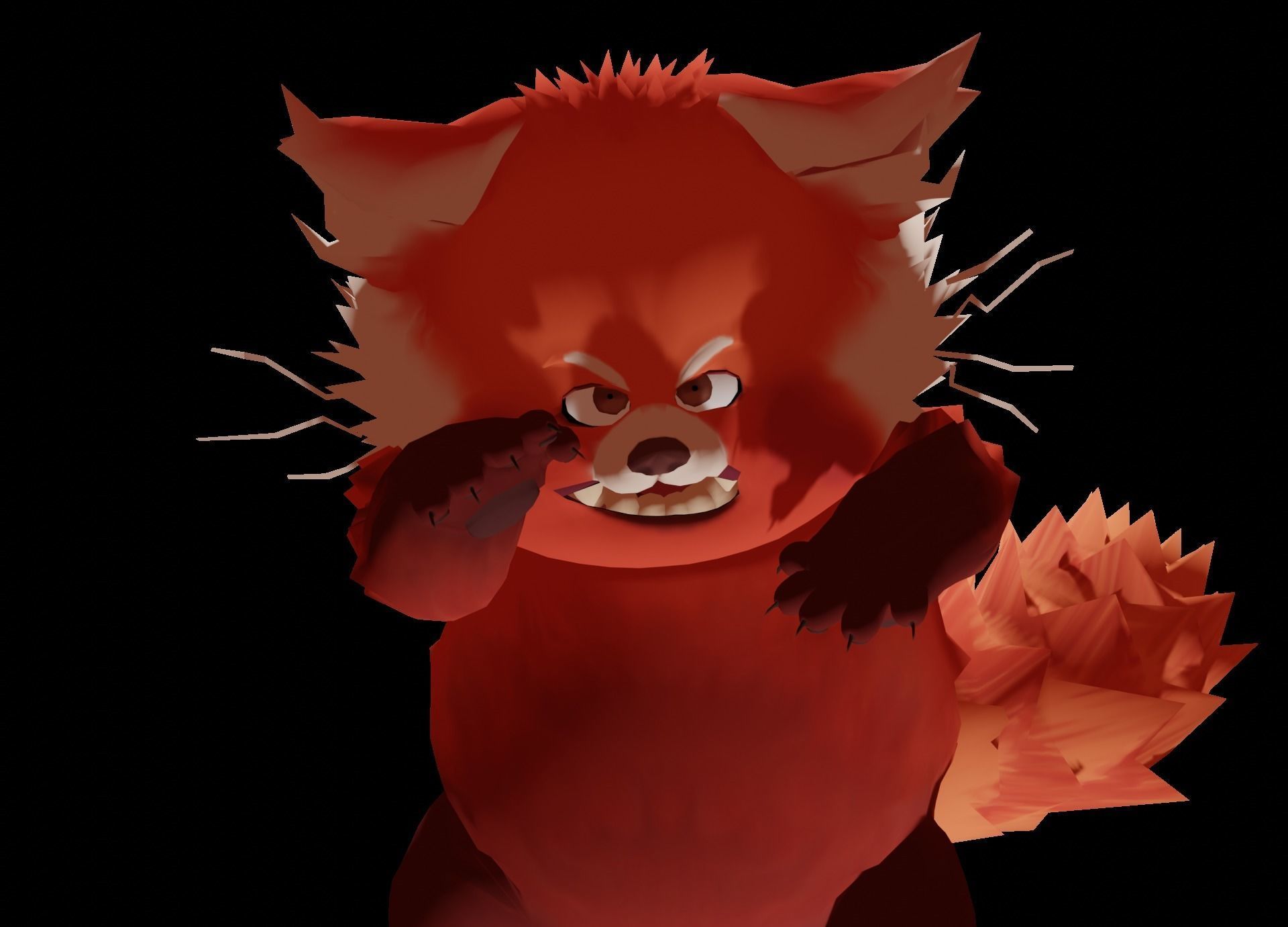 3D model Mei Red Panda VR / AR / low-poly | CGTrader