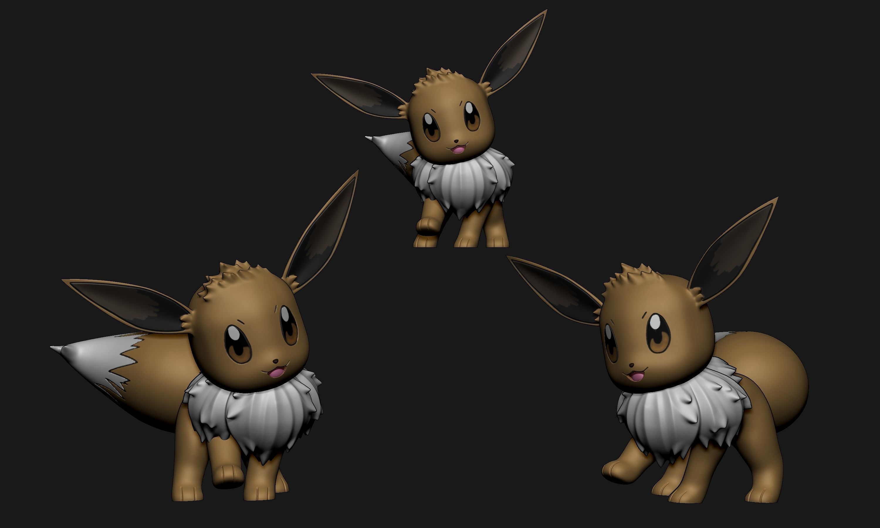 Pokemon - Eevee New Version 3D model 3D printable | CGTrader