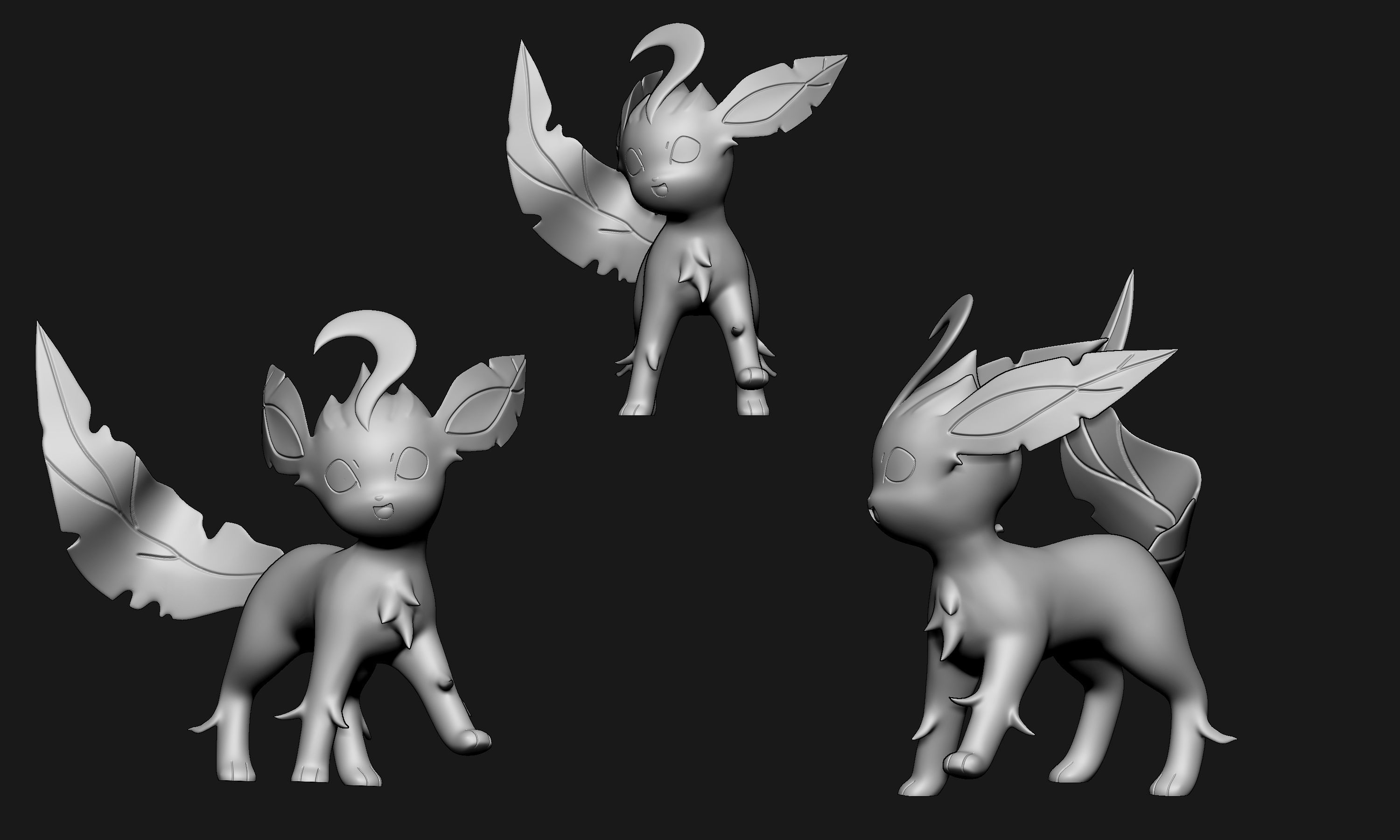 Pokemon - Leafeon New Version 3D model 3D printable | CGTrader