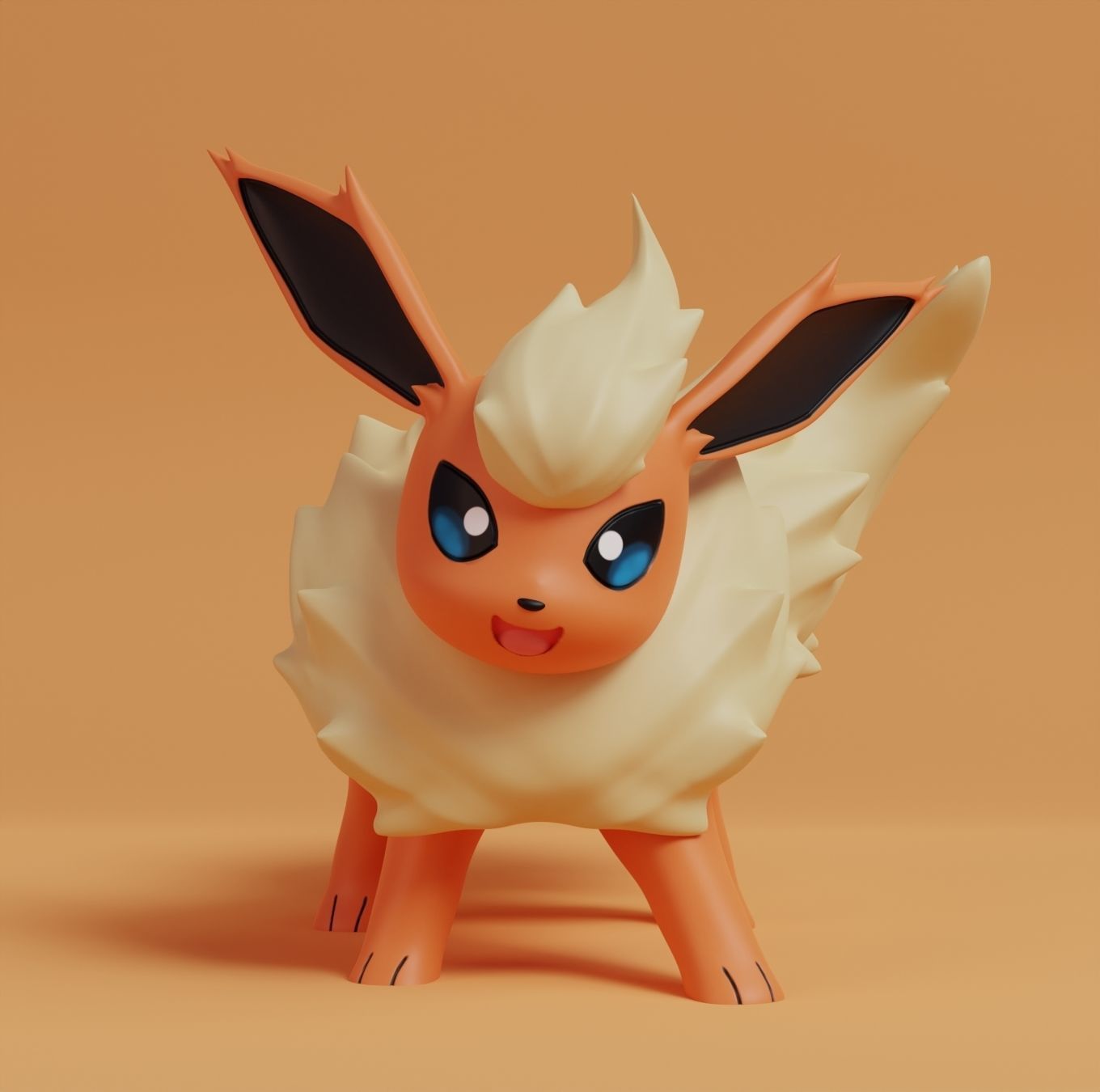 Pokemon - Flareon New Version 3D model 3D printable | CGTrader