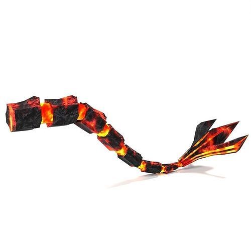3D model Dragon Tail VR / AR / low-poly | CGTrader