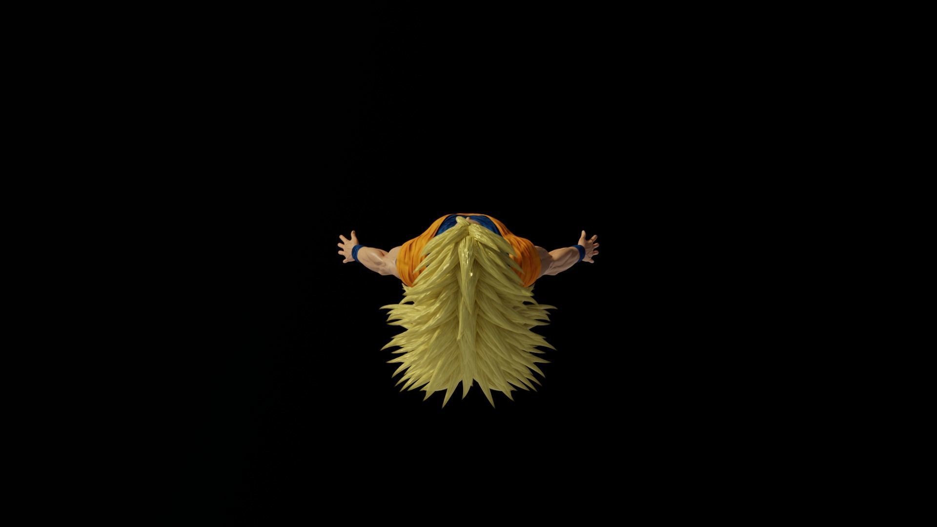 3D model Goku Super Saiyan 3 VR / AR / low-poly | CGTrader