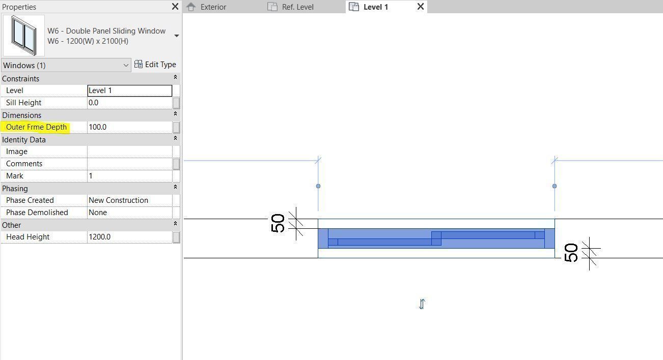 Double Panel Sliding Window 3D model | CGTrader
