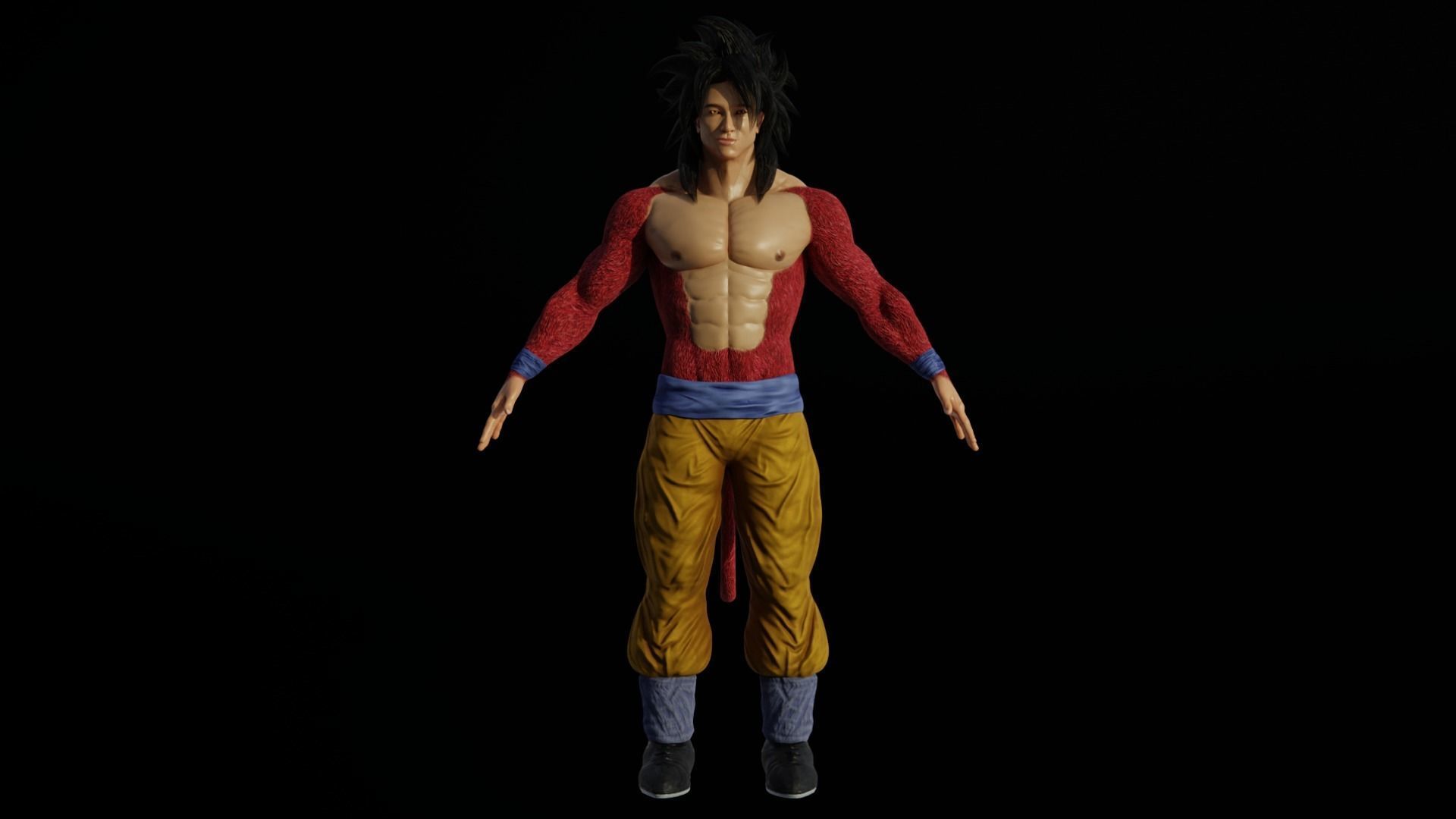 3D model Goku Super Saiyan 4 VR / AR / low-poly | CGTrader