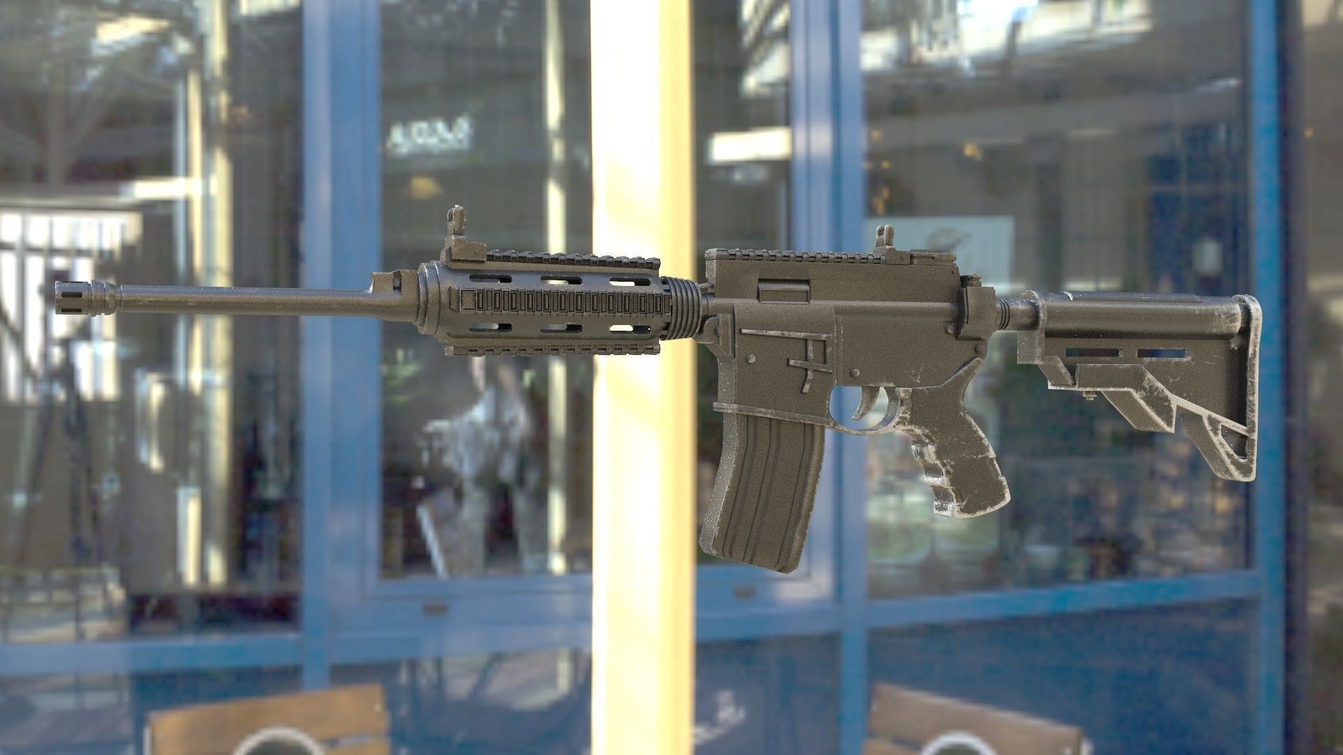 3D model 4K textures Carbine M4A1 VR / AR / low-poly | CGTrader