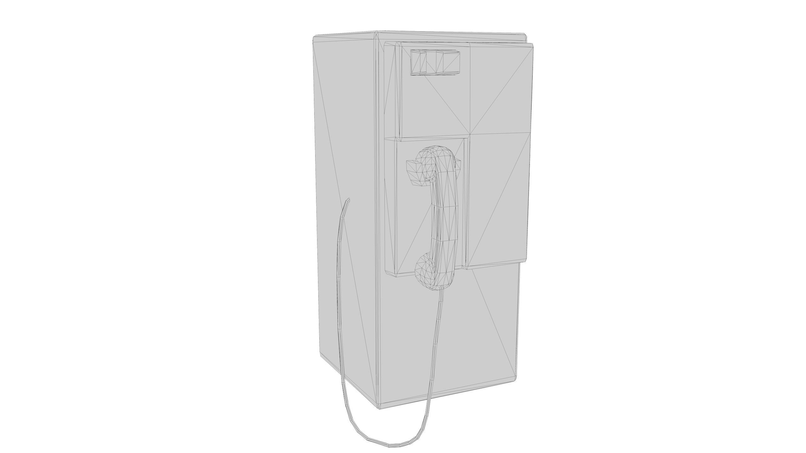 3D model Payphone VR / AR / low-poly | CGTrader