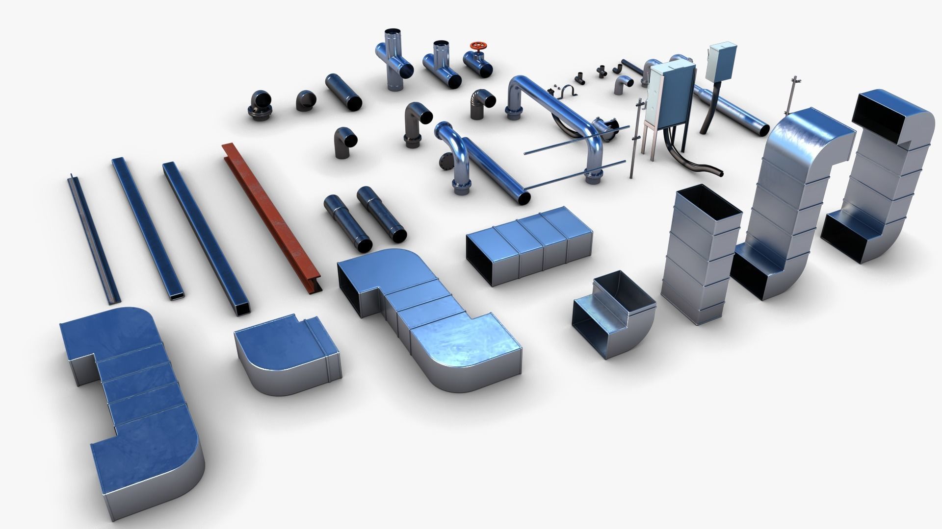 3D model Roof Pipe Tile VR / AR / low-poly | CGTrader