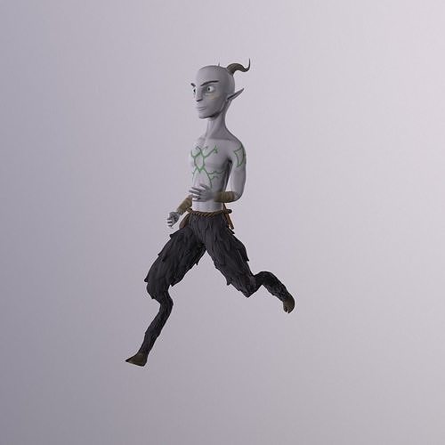 Stylized satyr free VR / AR / low-poly 3D model | CGTrader