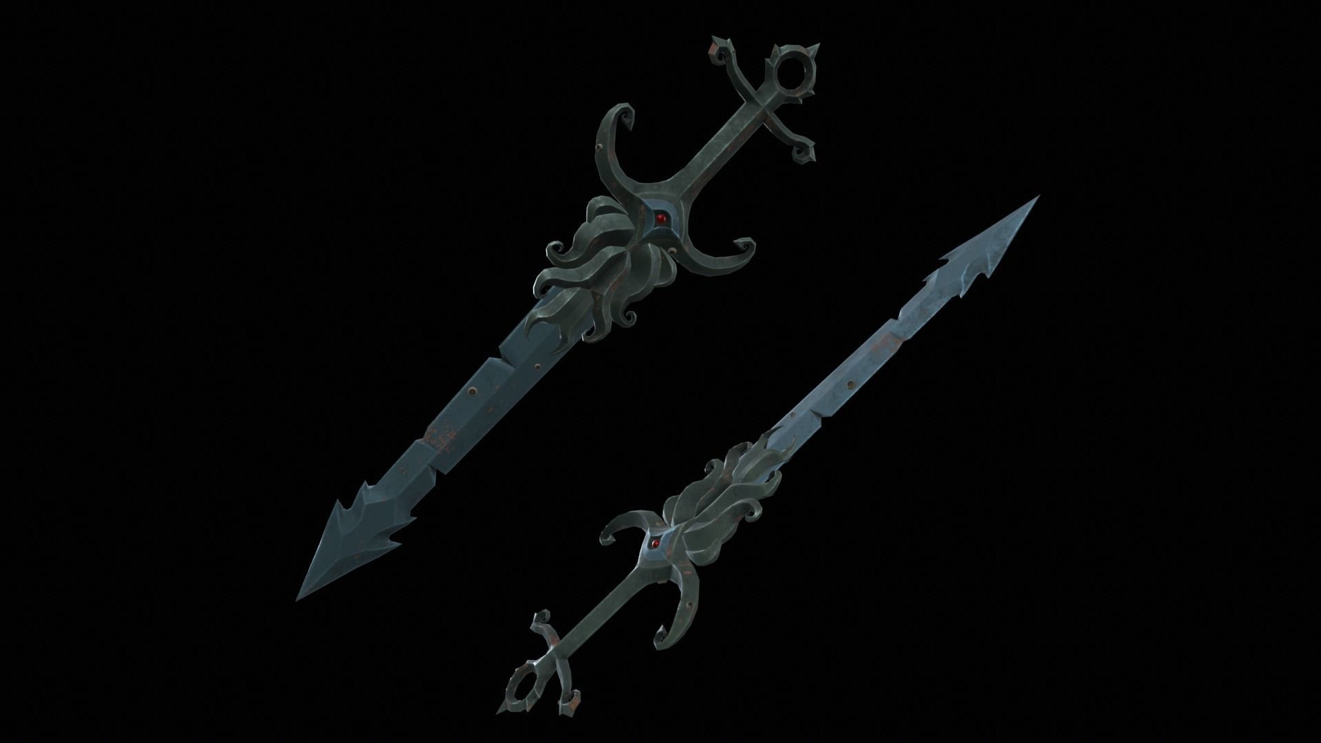 3D model Stylized Sea Sword VR / AR / low-poly | CGTrader