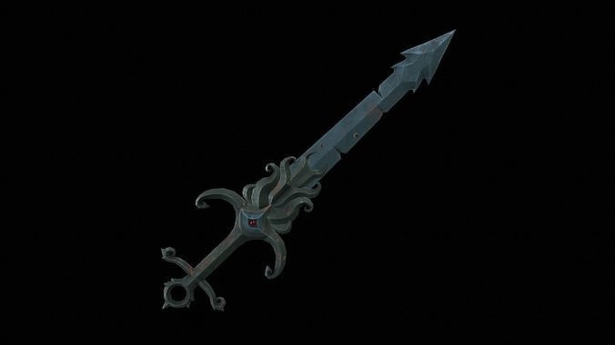 3D model Stylized Sea Sword VR / AR / low-poly | CGTrader