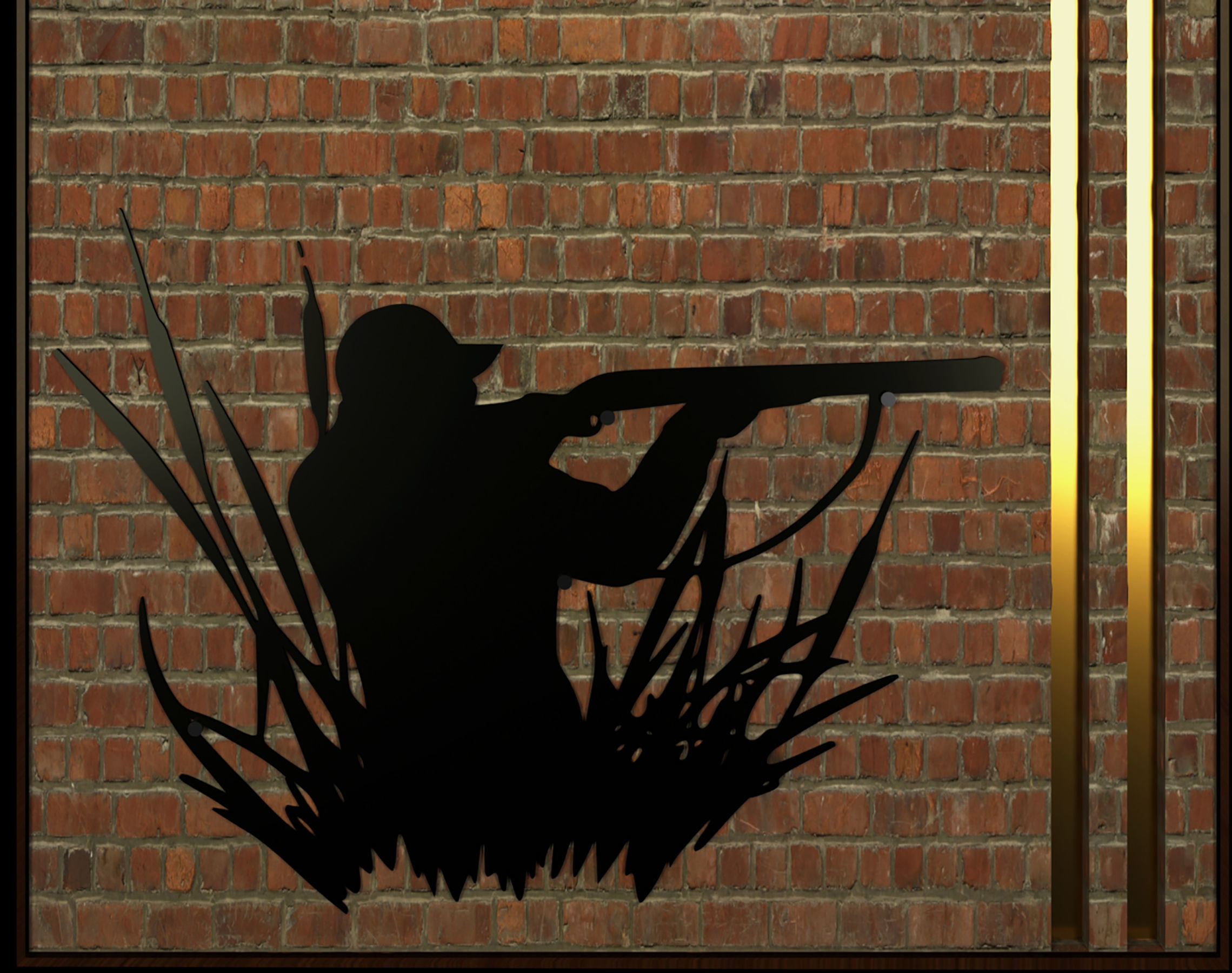 3D model Engrave Duck Hunting Wall Art VR / AR / low-poly | CGTrader