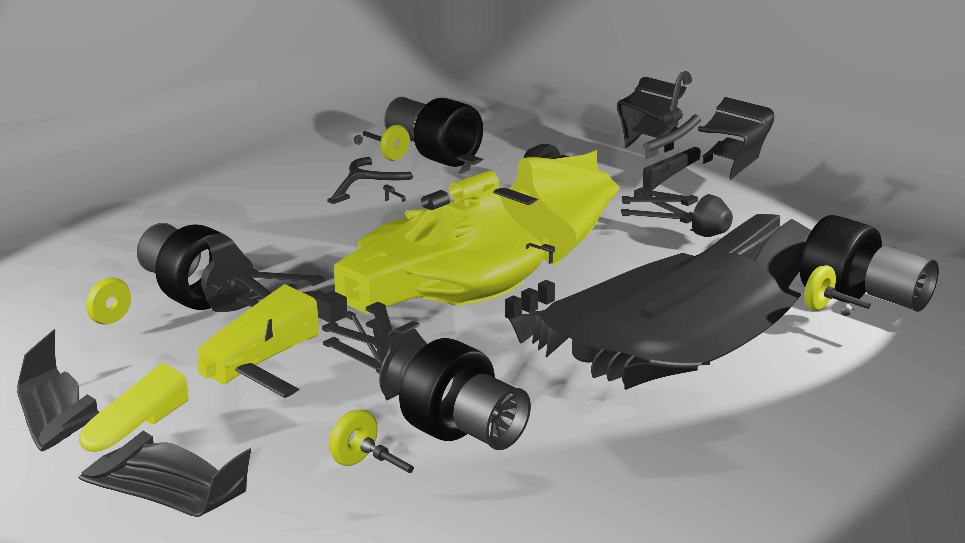 F1 2022 Car 3D Print 1-18 Scale 3D model 3D printable | CGTrader
