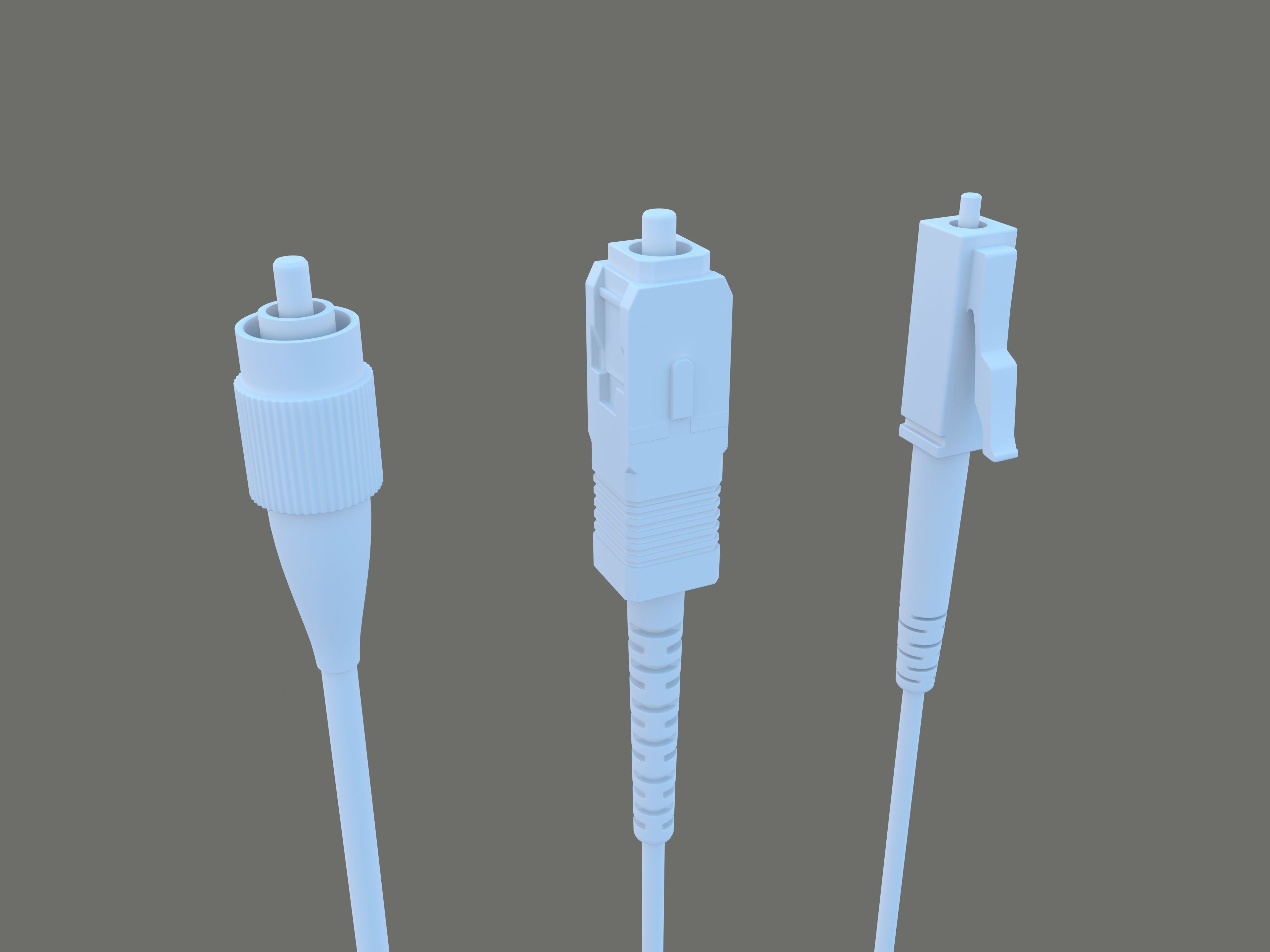 Fiber Optic Connector 3D model | CGTrader