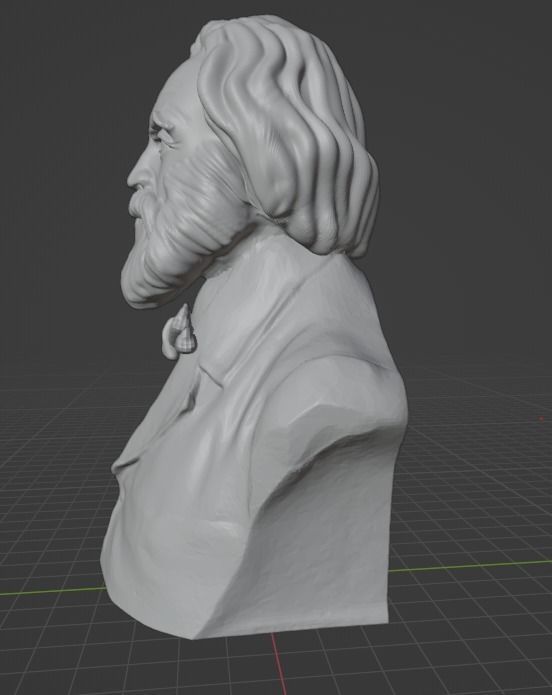 Walt Whitman 3D model 3D printable | CGTrader