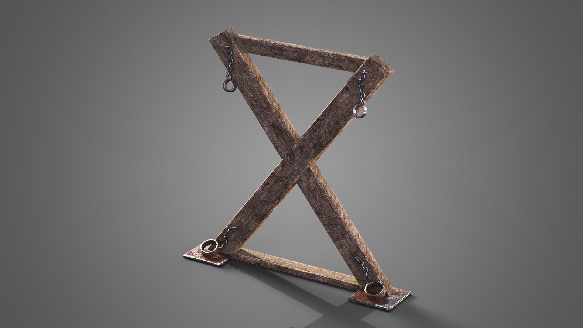 3D model Prison torture cross VR / AR / low-poly | CGTrader