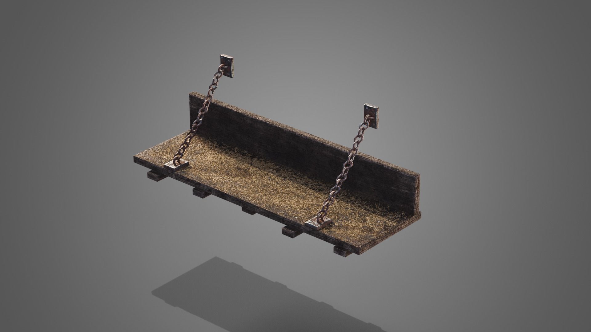 3D model Medieval prison bed VR / AR / low-poly | CGTrader