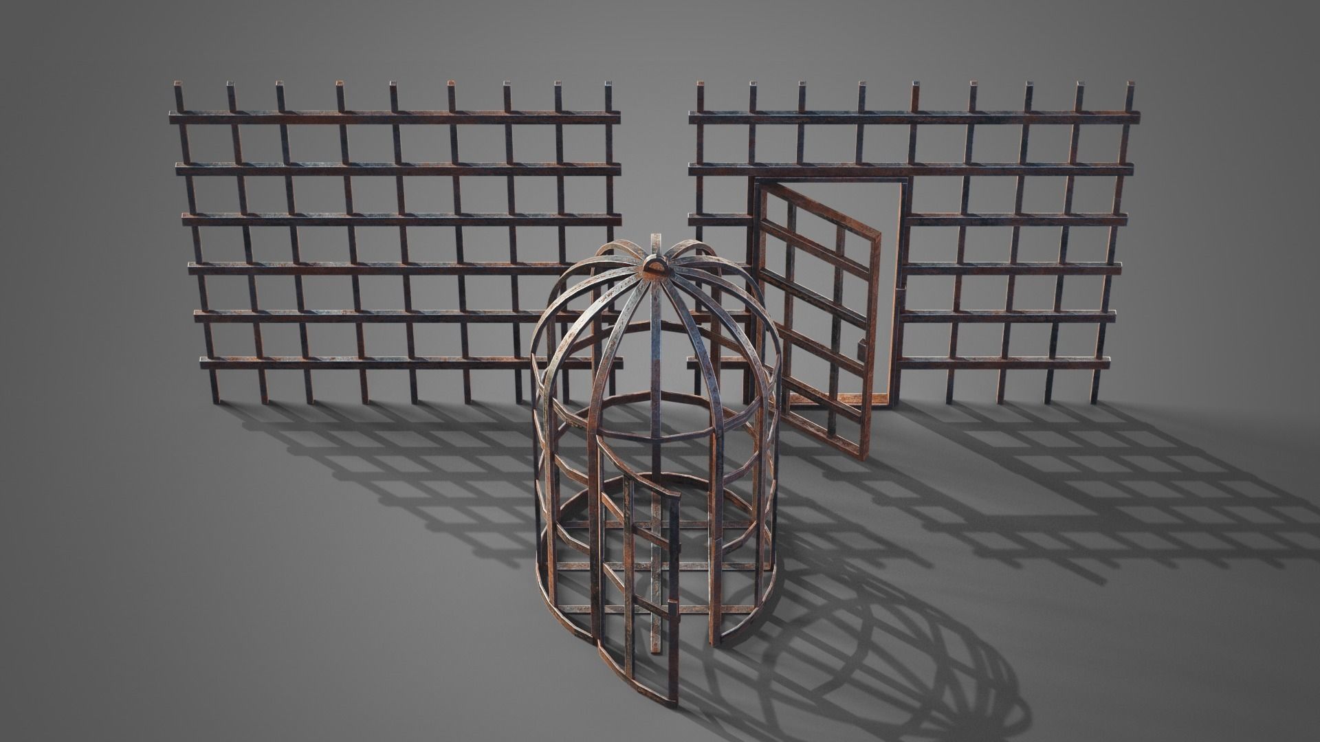 3D model Medieval prison set VR / AR / low-poly | CGTrader