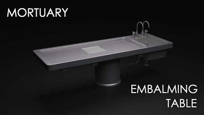 Mortuary Embalming Table 3D model | CGTrader