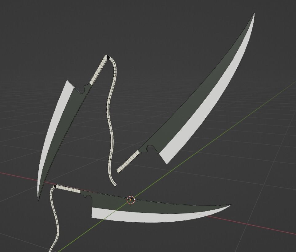 Anime sword Zangetsu free 3D model | CGTrader