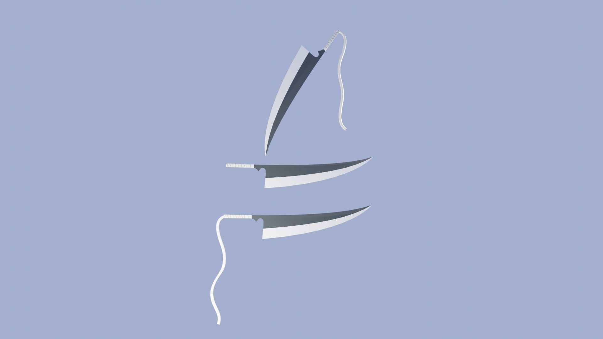 Anime sword Zangetsu free 3D model | CGTrader