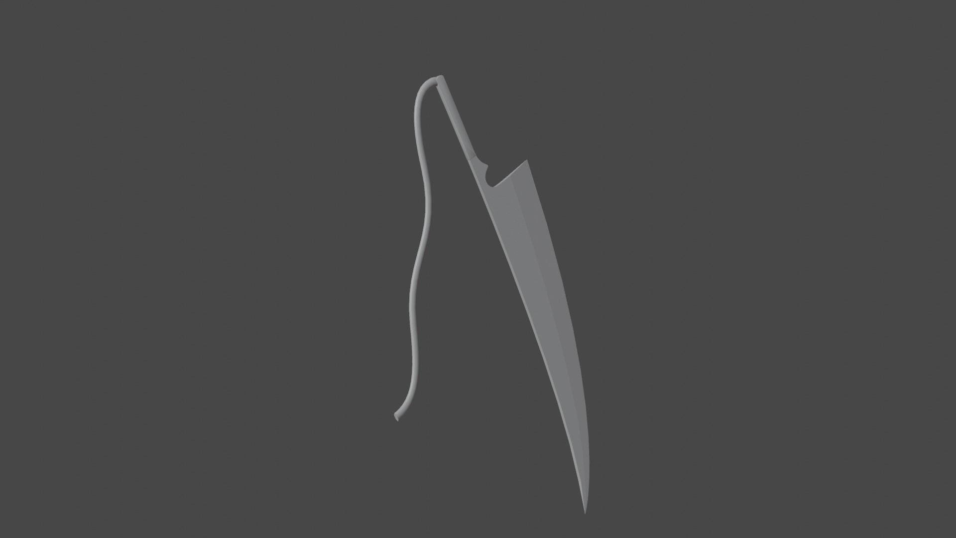 Anime sword Zangetsu free 3D model | CGTrader