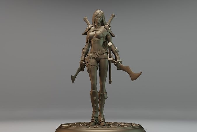 KATARINA - LEAGUE OF LEGENDS 3D model 3D printable | CGTrader